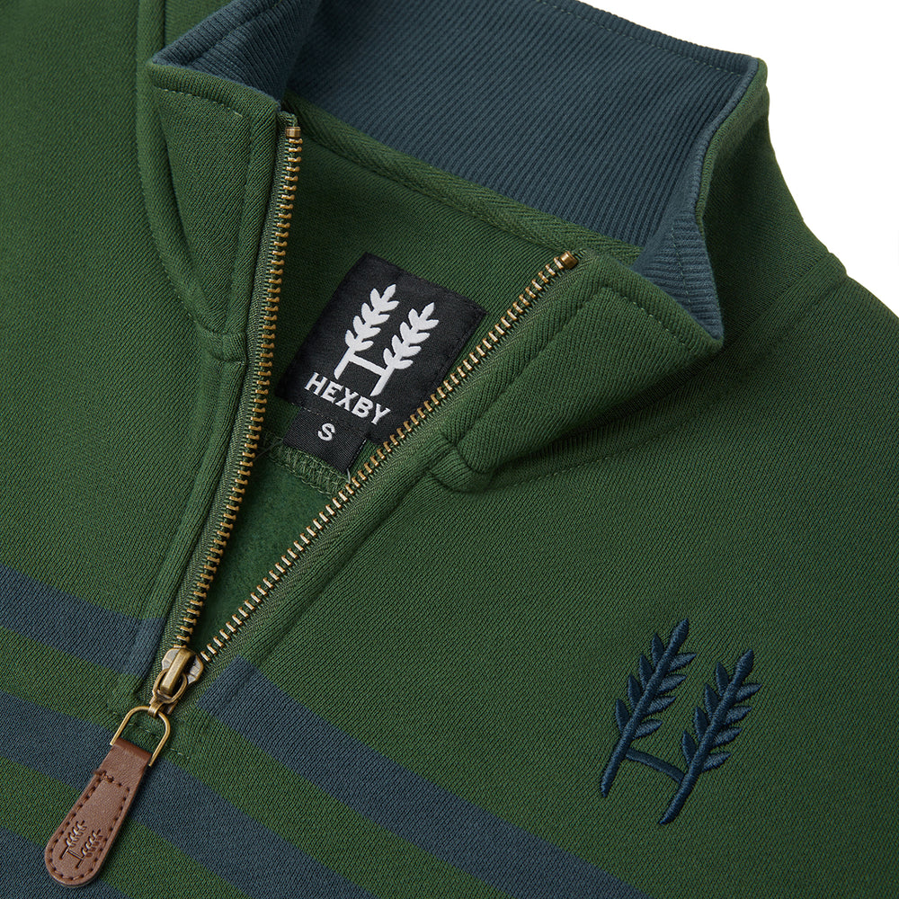 Heritage 1/4 Zip - Forest/Navy - Hexby