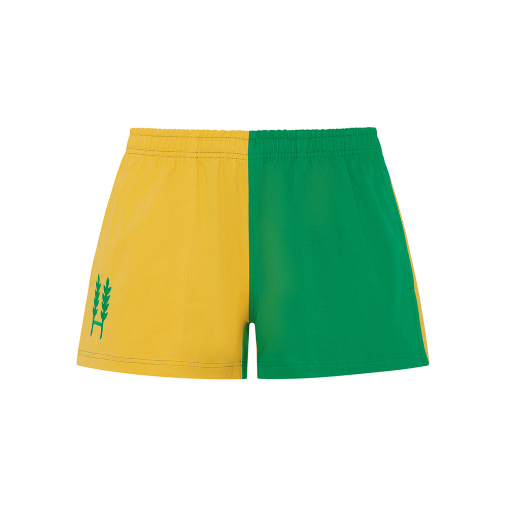 Yellow/Green Harlequin Shorts - Hexby