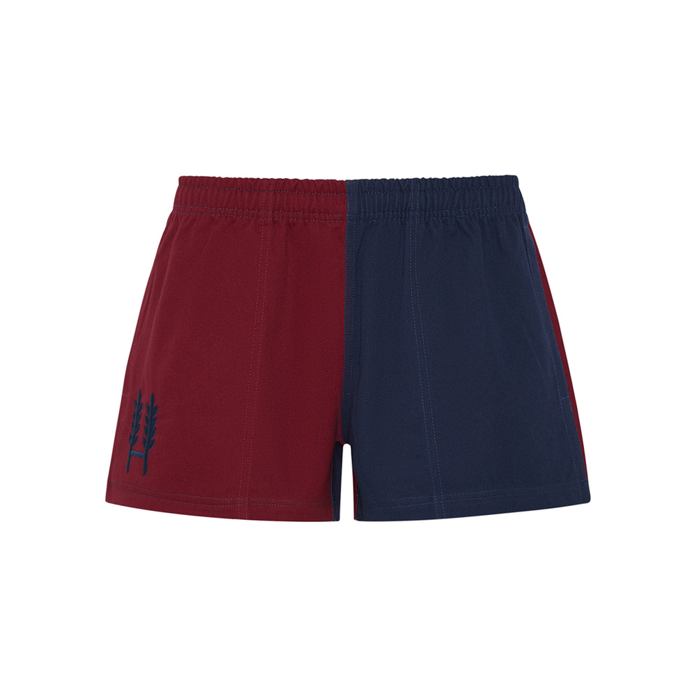 Claret/Blue Harlequin Shorts - Hexby