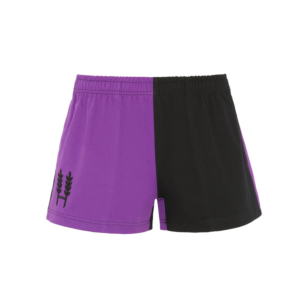 Purple/Black Harlequin Shorts - Hexby