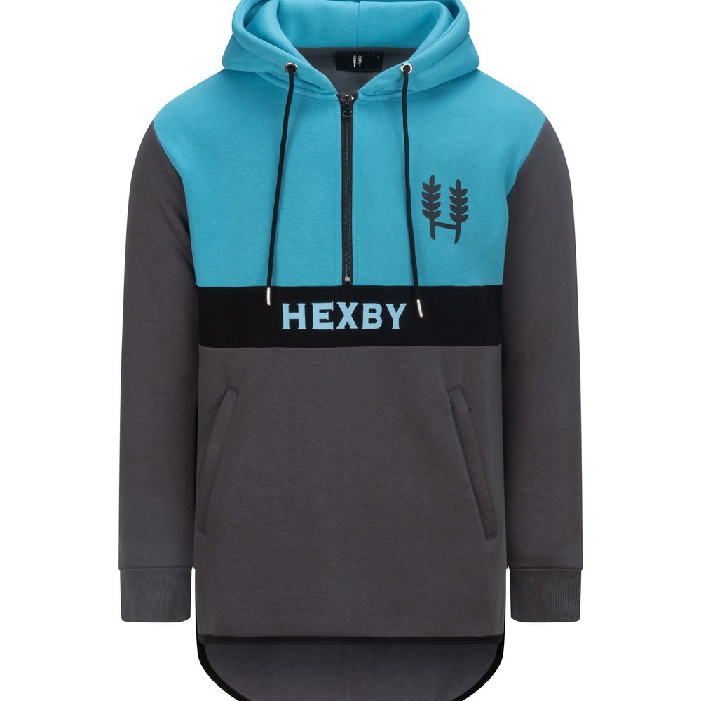 Mullet Shearing Hoodie - Sky & Grey - Hexby
